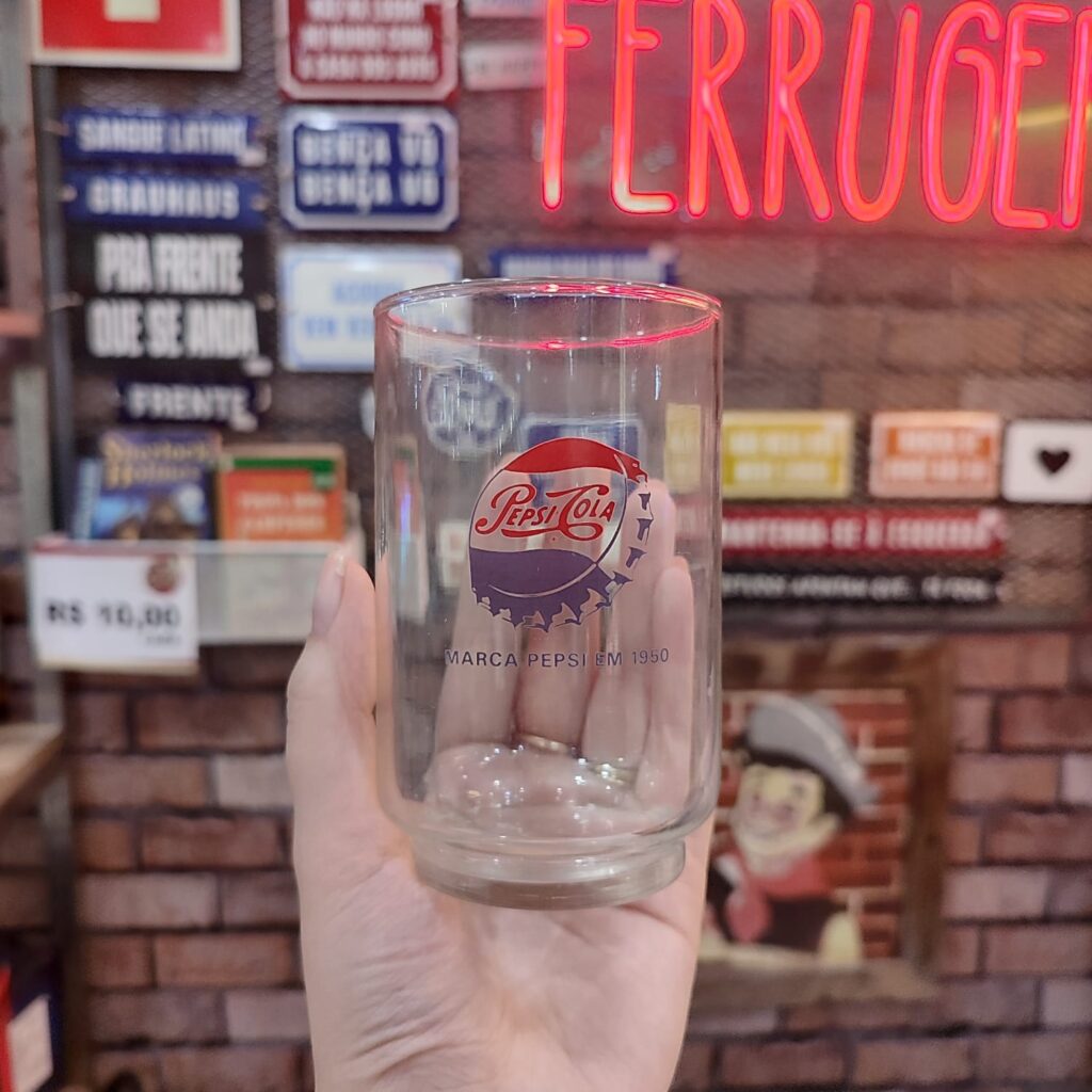Copo Colecionável Pepsi-cola 1950. – Casa do Cacaredo